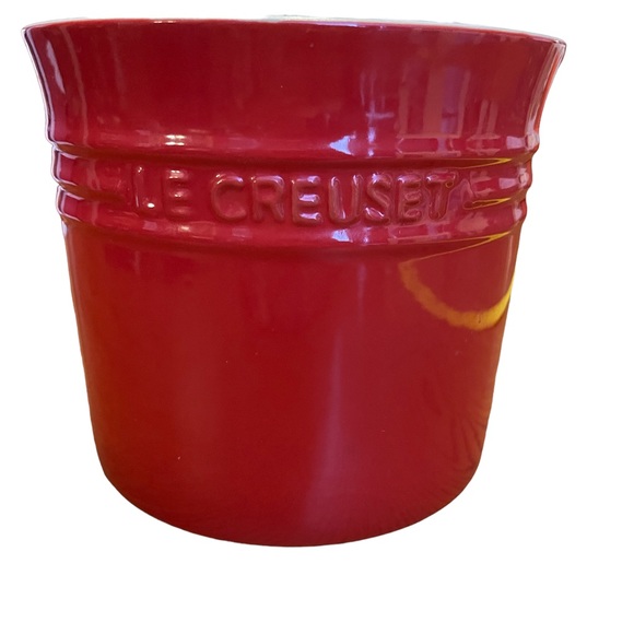 Le Creuset | Kitchen | Le Creuset Red Crock Utensil Crock | Poshmark
